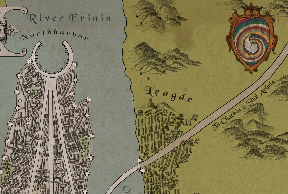 Tar Valon Map From the Wheel of Time Digital Download | Etsy Tar Valon Map From the Wheel of Time Digital Download | Etsy