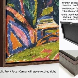 Extra Large Wall Art Framed Canvas Mid Century Modern Wall Art Vintage ...