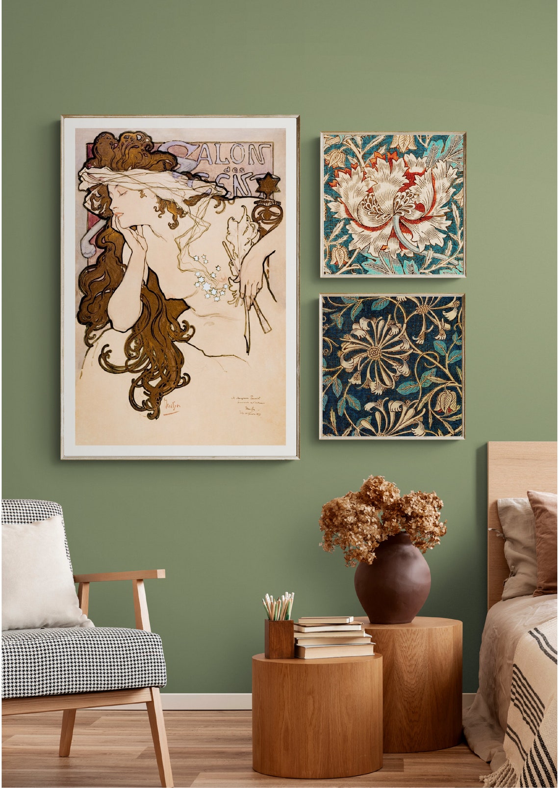Boho Gallery Wall Set Vintage Boho 70s Art Eclectic Mid - Etsy