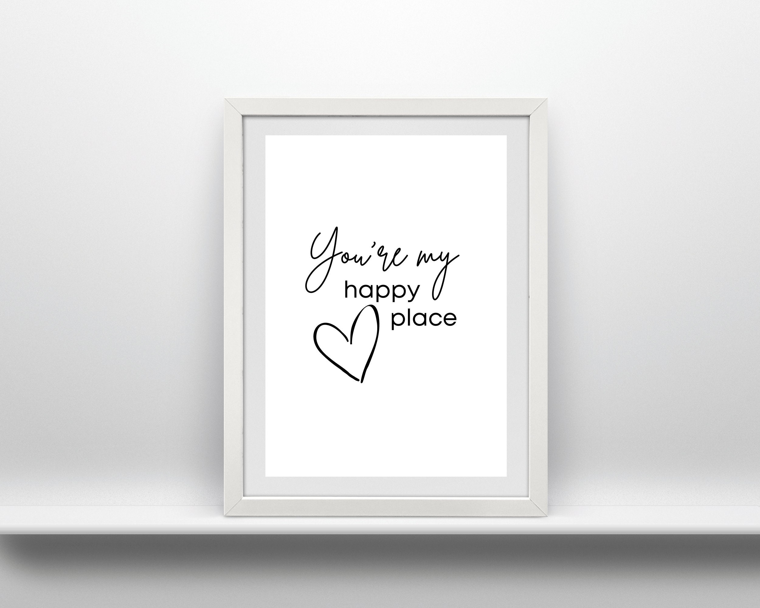 You're My Happy Place Print - Etsy