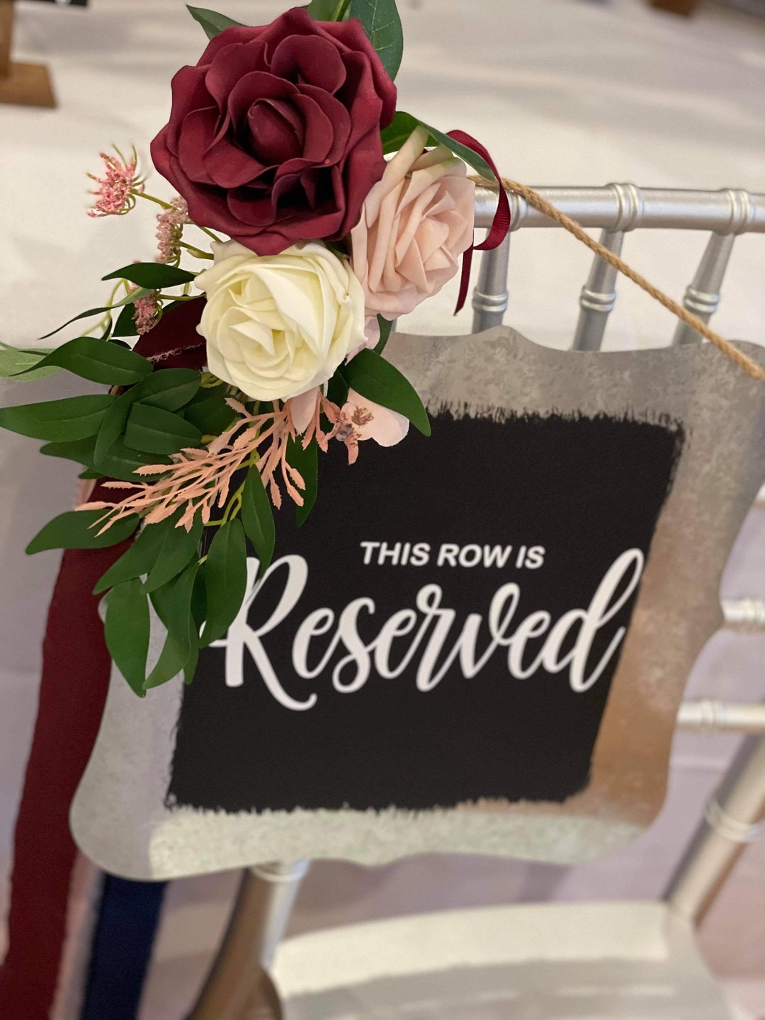 This Row is Reserved “sign” - Etsy