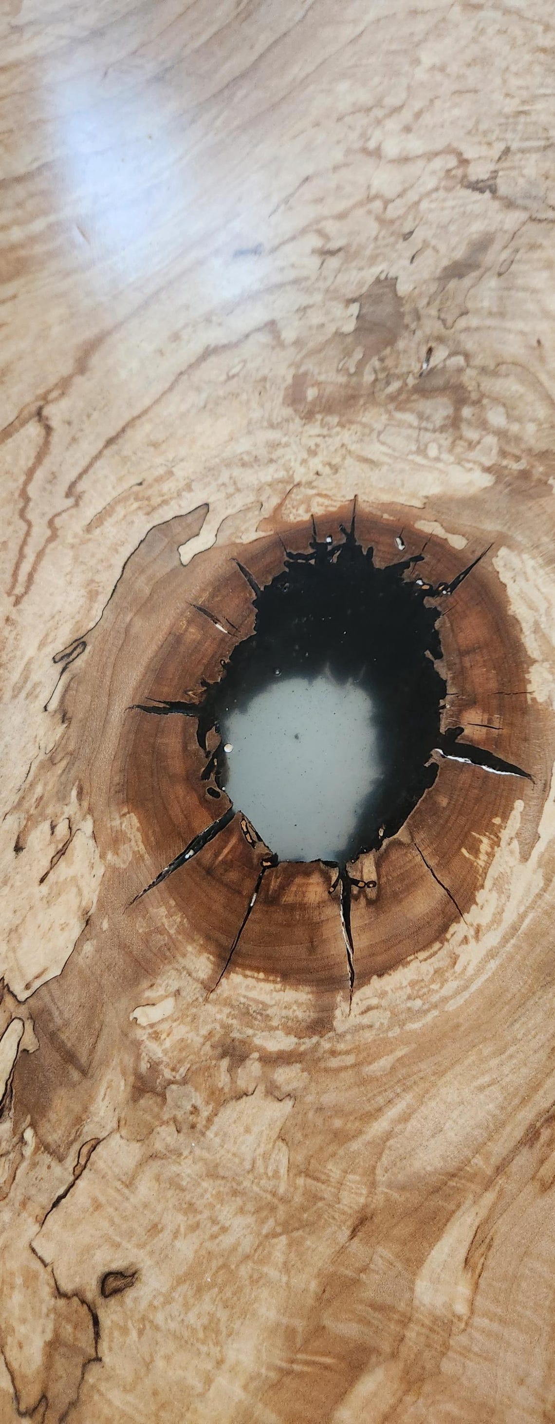 Spalted Maple 48-inch Live Edge Bench With Metal Legs - Etsy