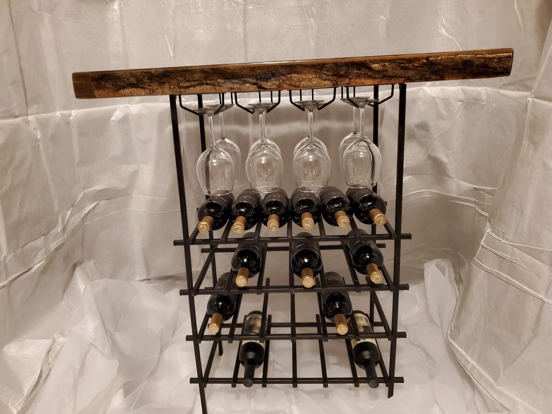 Live Edge Wine Rack - Etsy