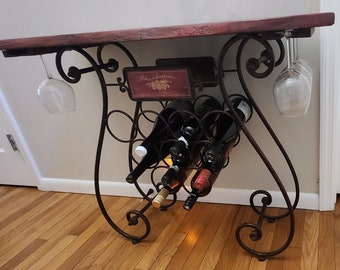 Live Edge Wood Wine Rack - Etsy