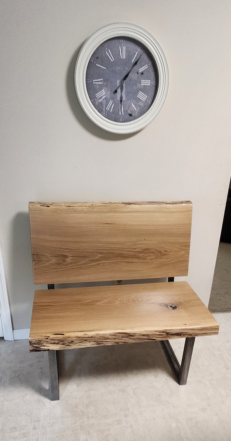 Rugged Live Edge Entryway Bench - Etsy