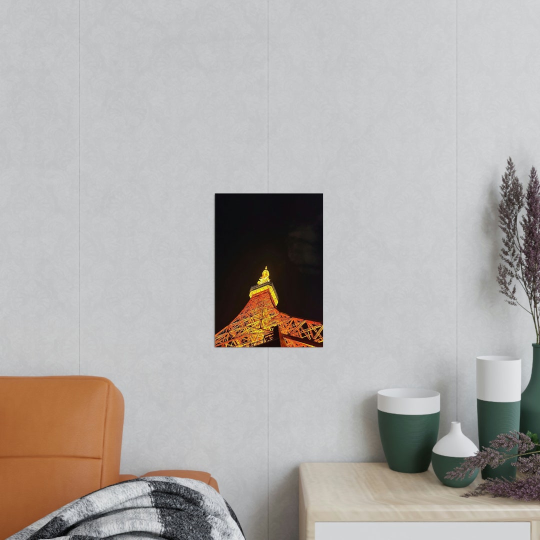 Japanese Tokyo Tower Portrait and Landscape Posters - Etsy