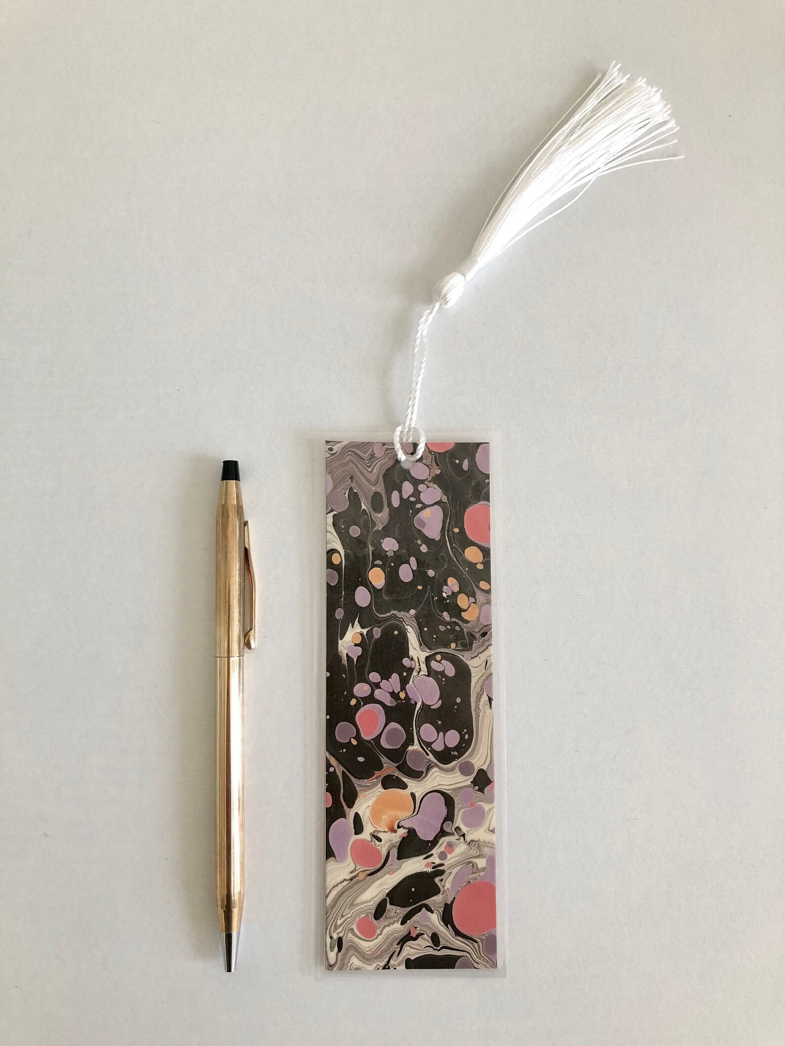 Handmade Laminated Marbled Bookmarks ︱ Random Set of 3 ︱ Double-sided ...