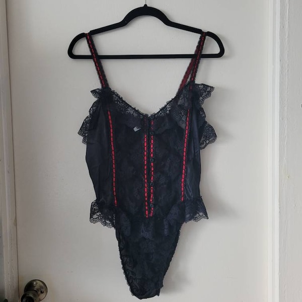Black Lace Teddy - Etsy