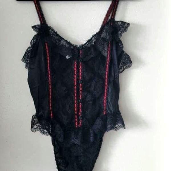 Black Lace Teddies - Etsy