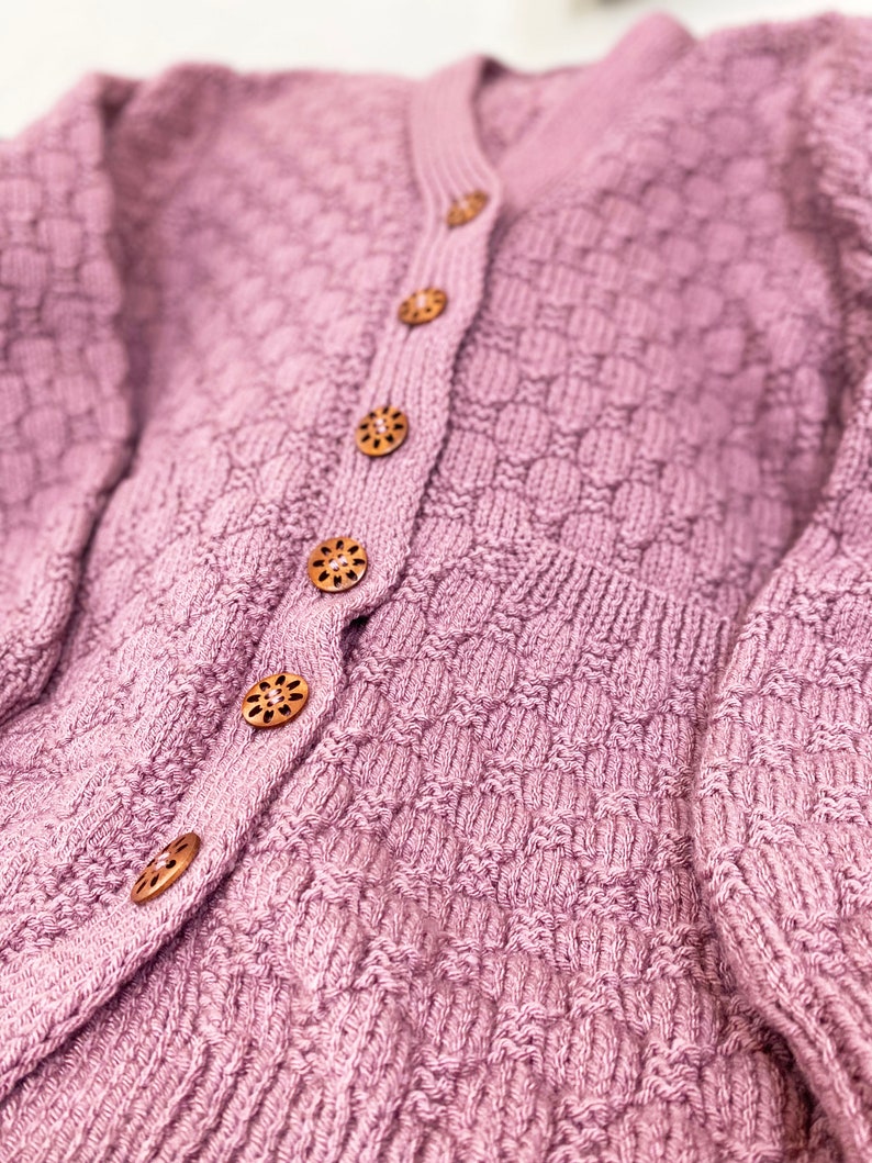 Handmade Woman's Rose Cardigan - Etsy