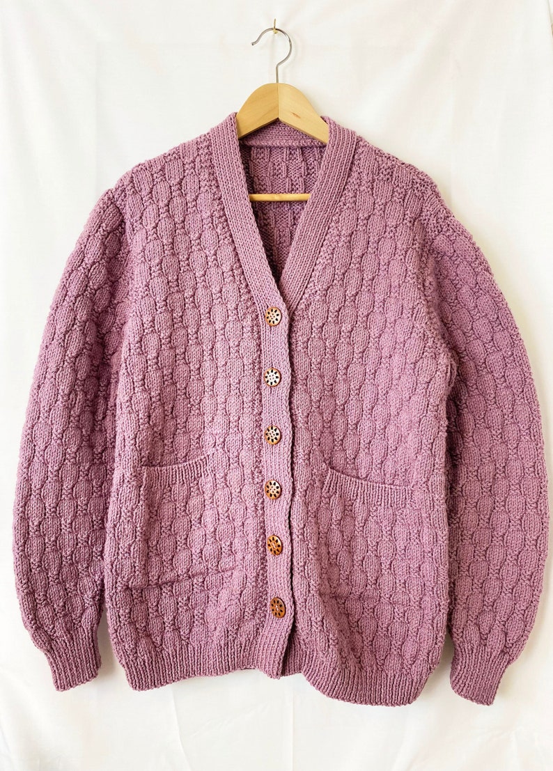Handmade Woman's Rose Cardigan - Etsy
