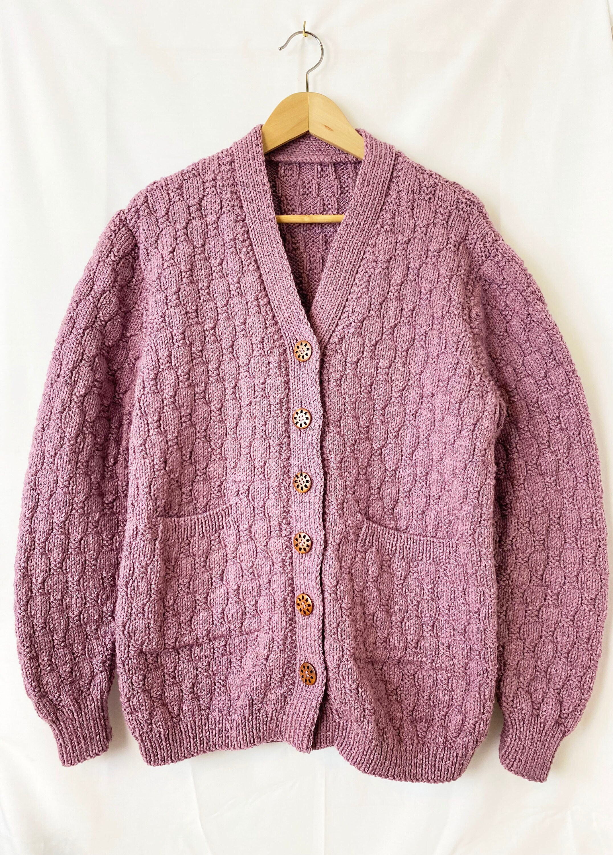 Handmade Woman's Rose Cardigan - Etsy