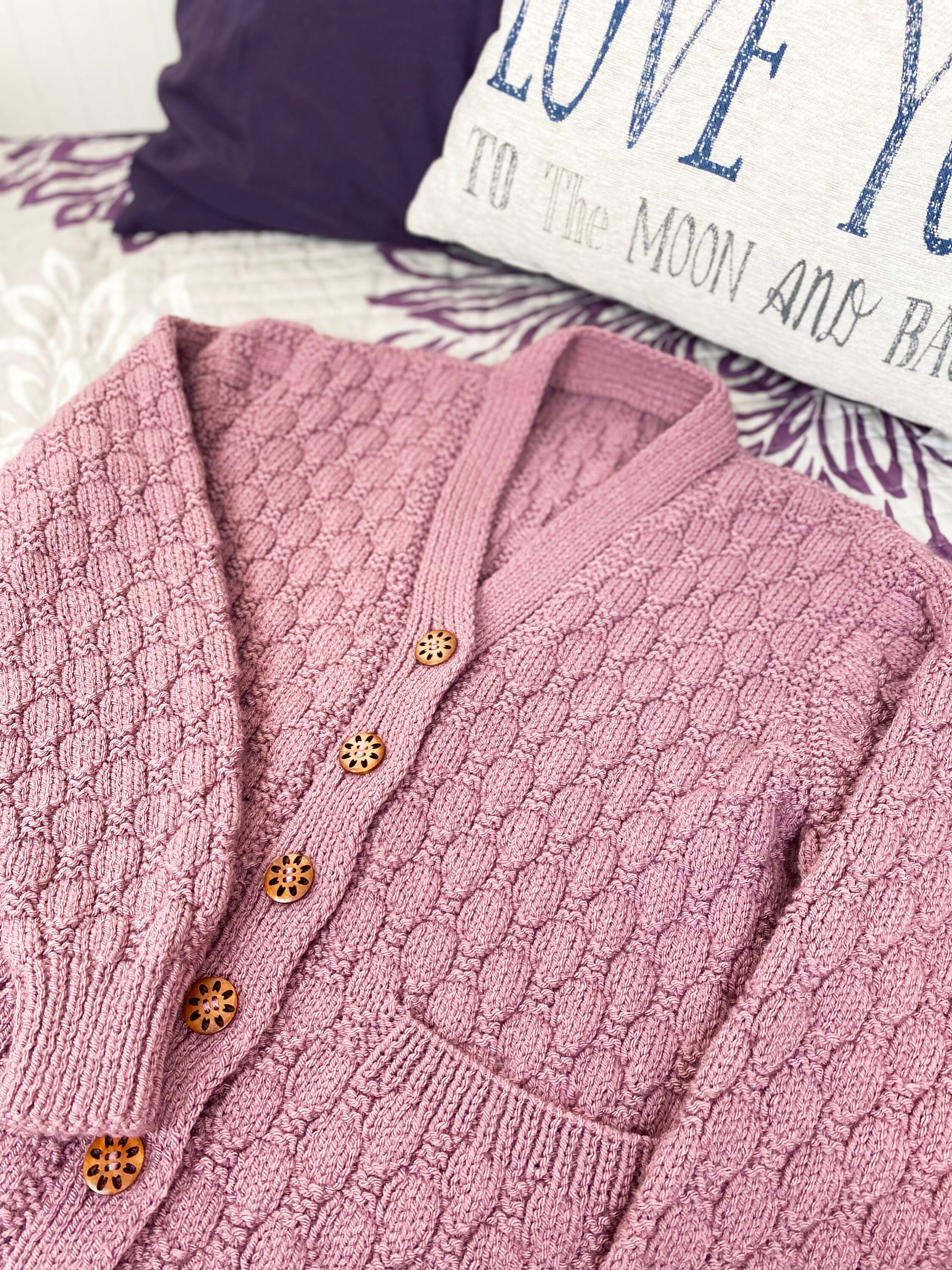 Handmade Woman's Rose Cardigan - Etsy