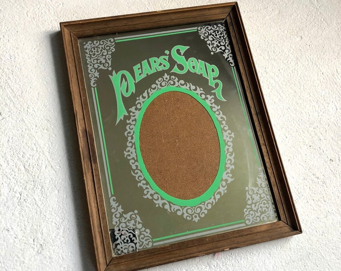 Vintage 10 X 13” Green Pears Soap Mirror Frame - Etsy