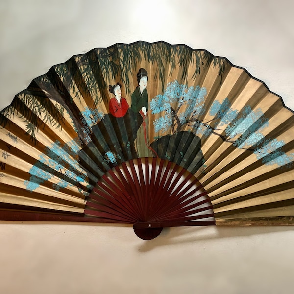 Large Asian Wall Fans - Etsy
