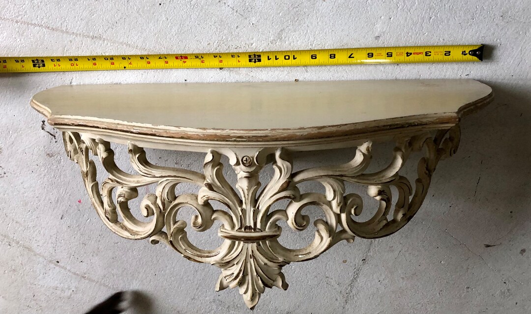 Large 23” Syroco Vintage Wall Shelf - Etsy