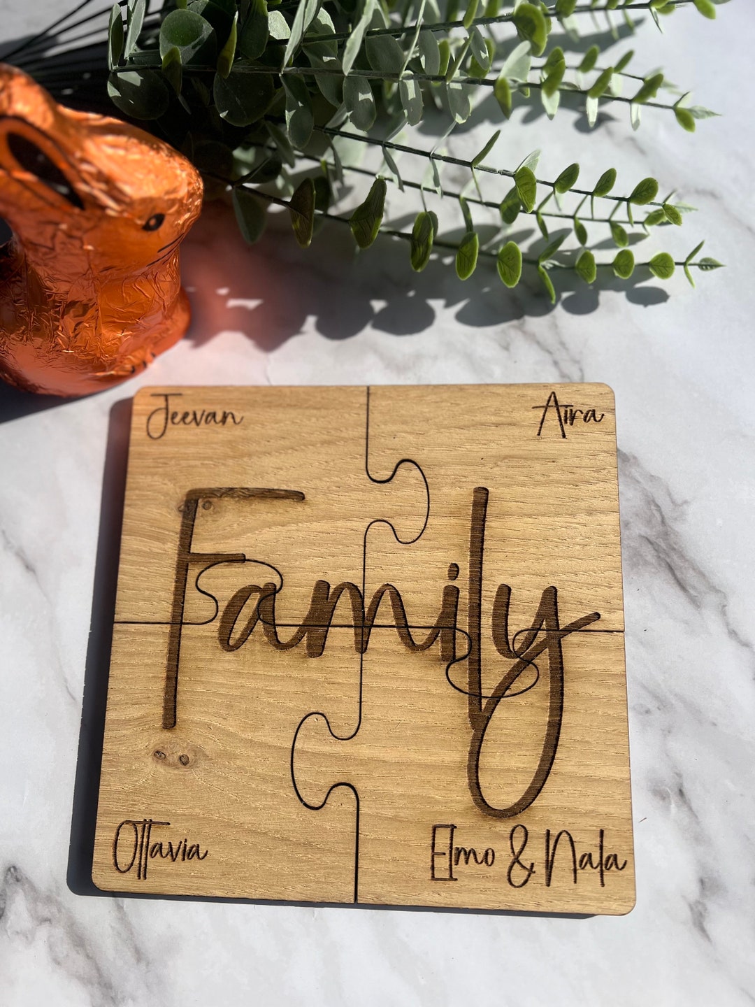 Personalised Family Coaster, Puzzle Coaster, Gift Ideas for Family ...