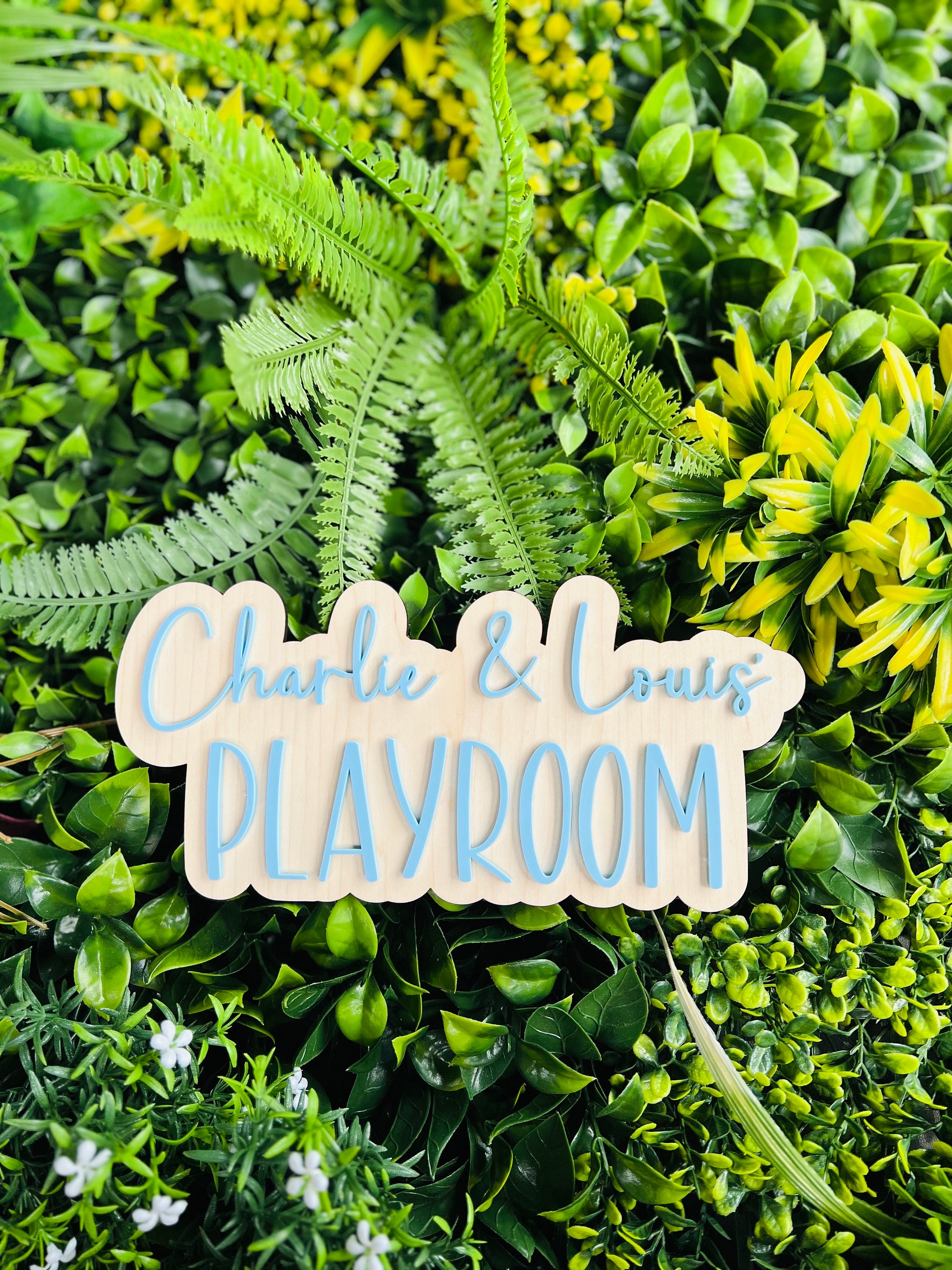 Playroom Sign for Siblings/boy/girl, Custom Playroom Signs, Custom Door ...