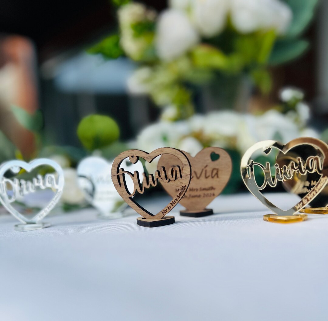 Personalised Place Names | Unique Wedding Favours | Laser Cut Names ...