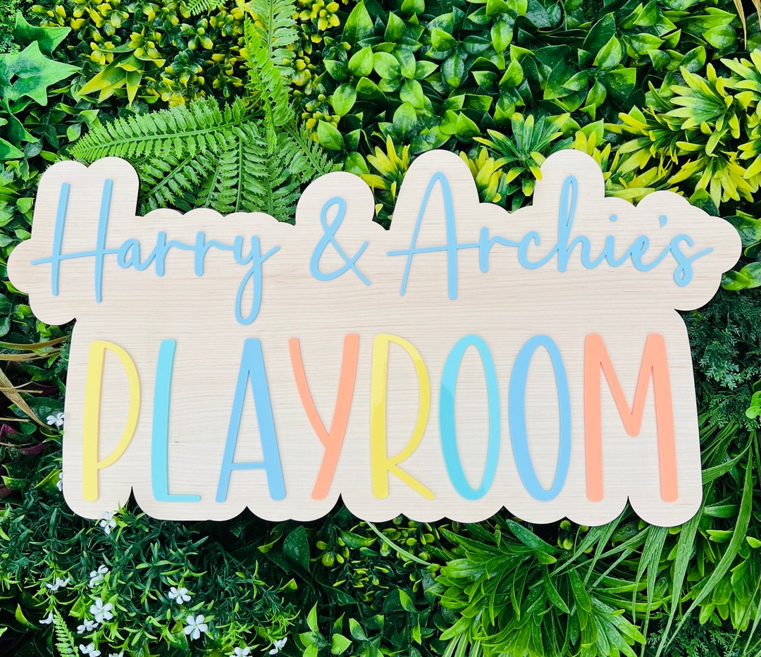 Playroom/room/play Corner Sign for Siblings/boy/girl, Custom Playroom ...