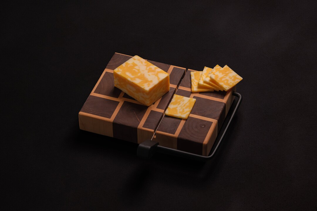 Walnut and Maple End Grain Cheese Slicer - Etsy