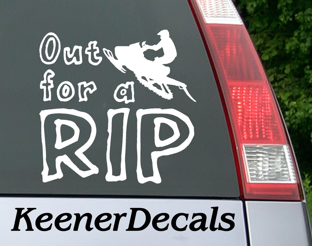 Out for A Rip Vinyl Car Decal Bumper Sticker - Etsy