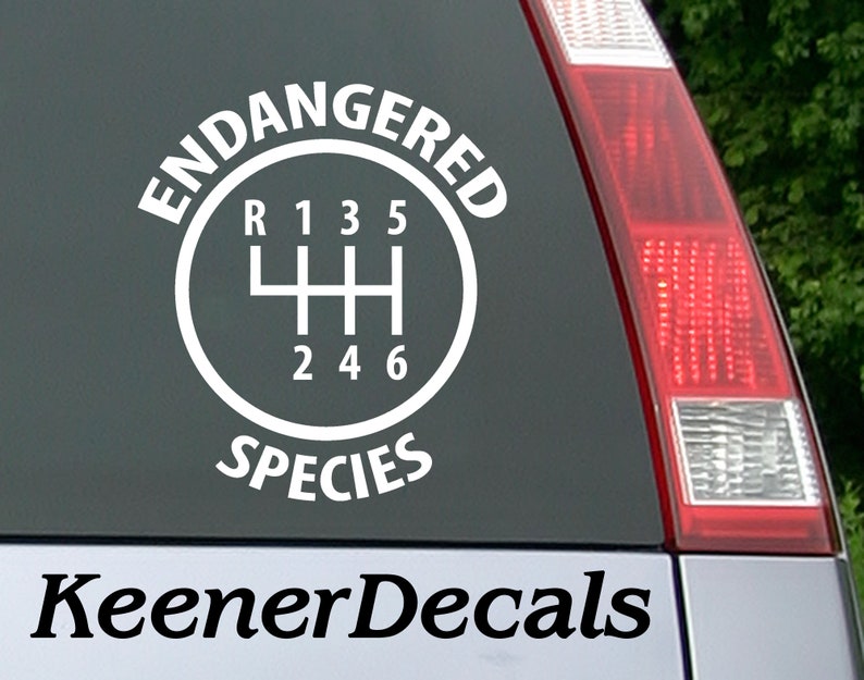 Endangered Species Vinyl Car Decal Bumper Sticker - Etsy