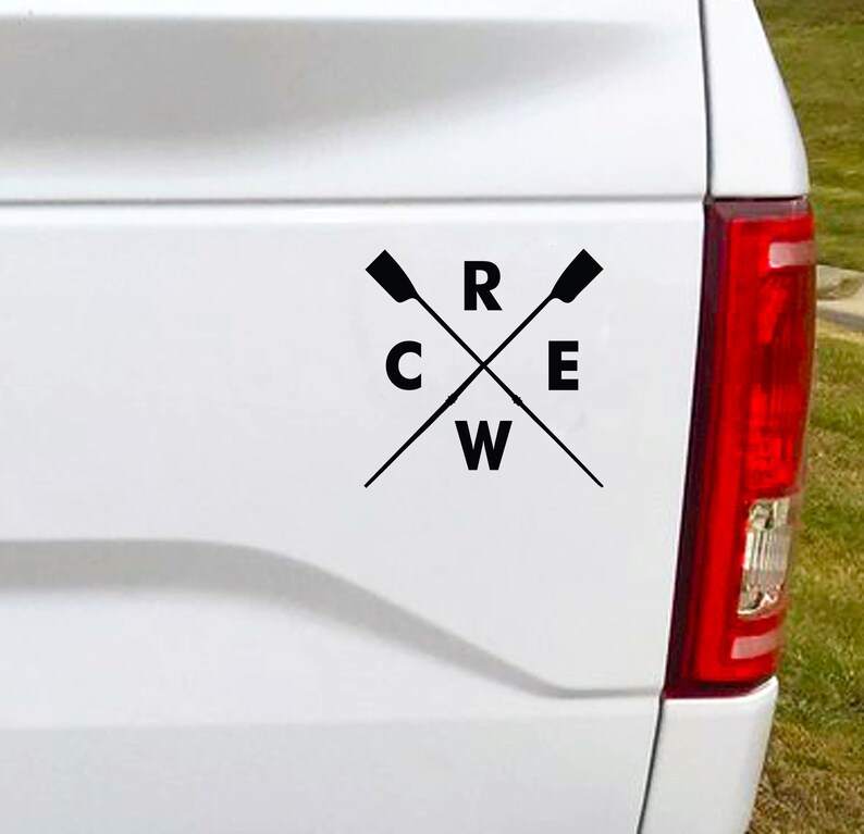 CREW Rowing Vinyl Car Decal Bumper Sticker - Etsy