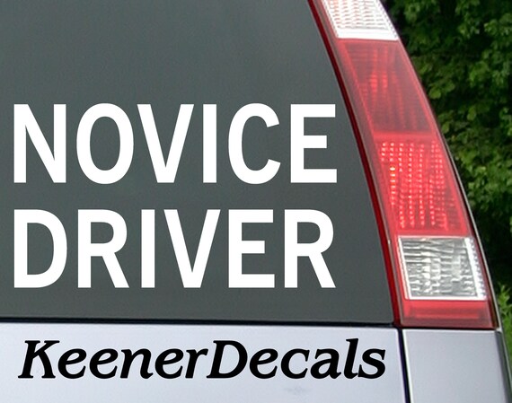 Novice Driver Vinyl Decal | Etsy