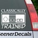 Classically Trained Vinyl Car Decal Bumper Sticker - Etsy