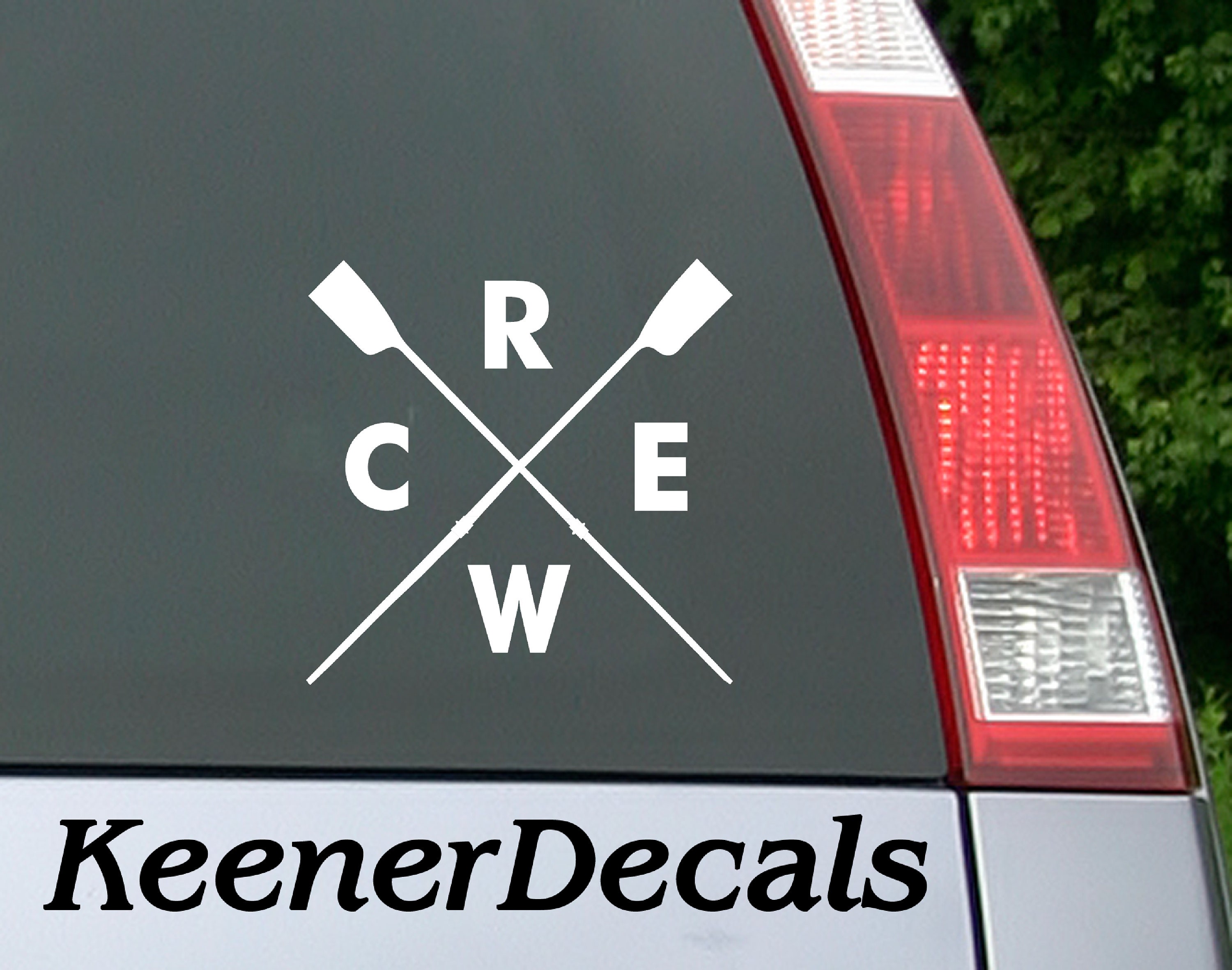CREW Rowing Vinyl Car Decal Bumper Sticker - Etsy