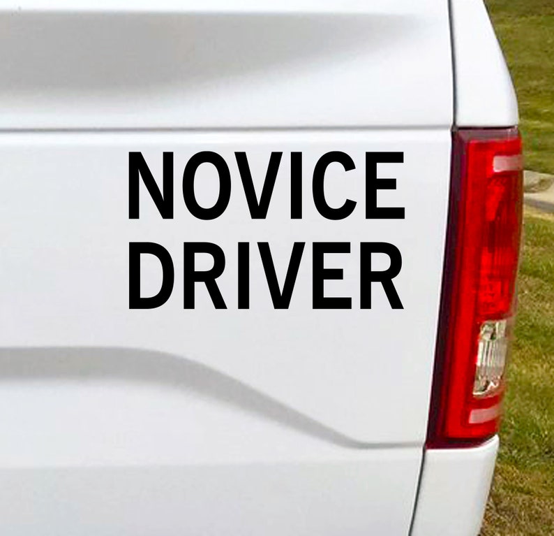Novice Driver Vinyl Car Decal Bumper Sticker - Etsy