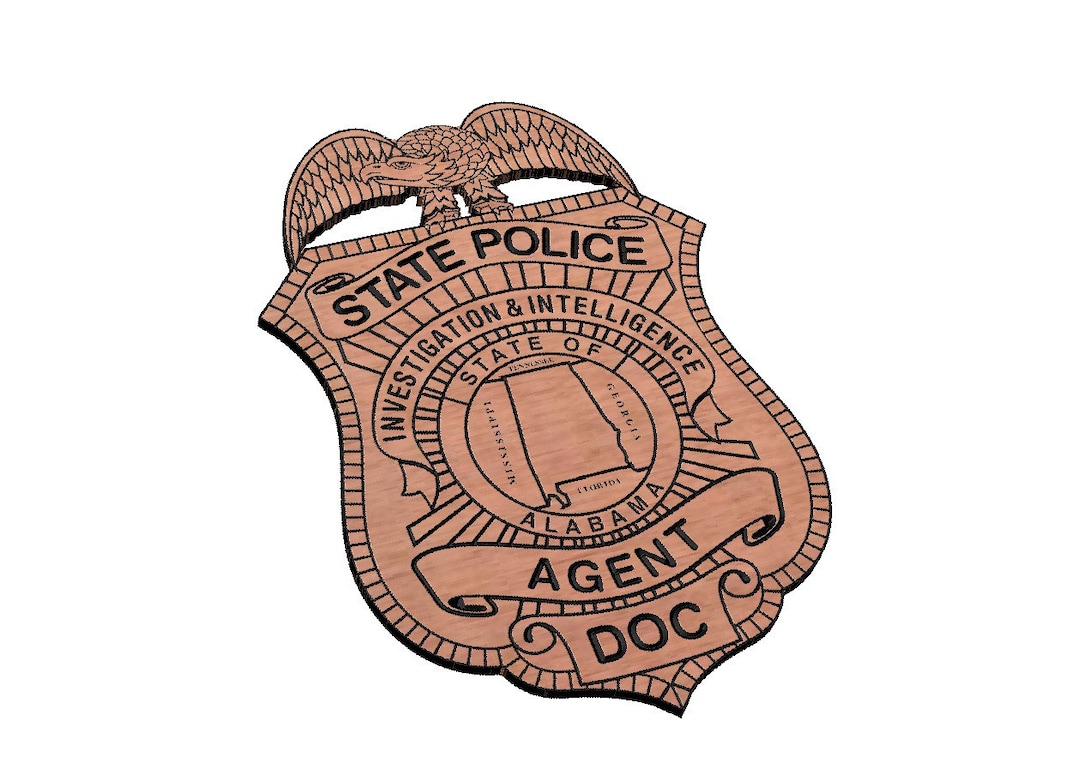 Alabama State Police Investigation and Intelligence Police Badge SVG - Etsy