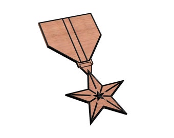 US Military Bronze Star Medal Award Digital File SVG Eps Dxf Jpg Pdf ...