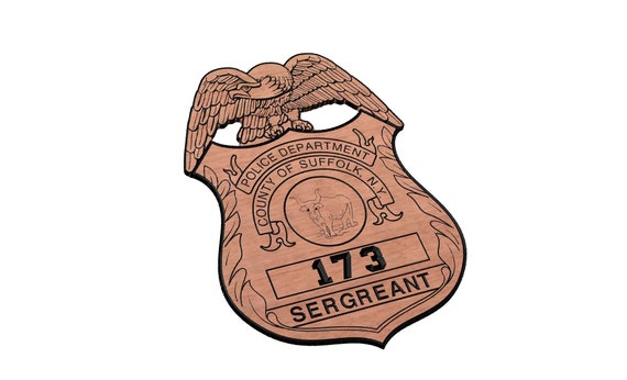 County of Suffolk Sergeant Police Badge SVG - Etsy