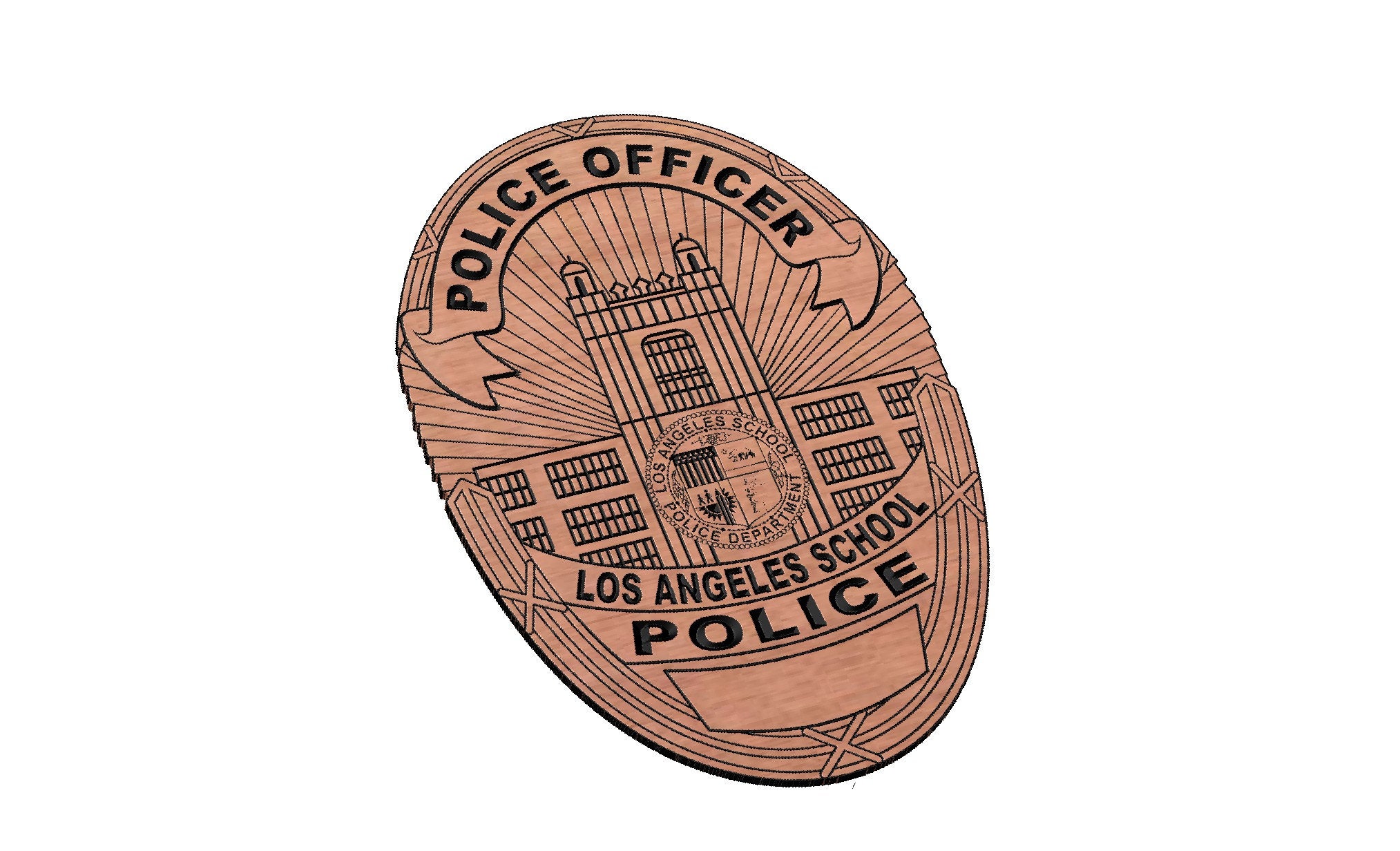 Los Angeles County School Police Badge SVG - Etsy