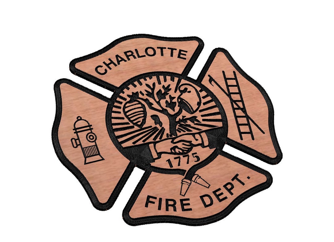 Charlotte Fire Department Badge SVG - Etsy