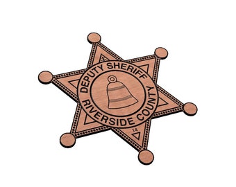 Riverside County Sheriff Badge Svg - Etsy