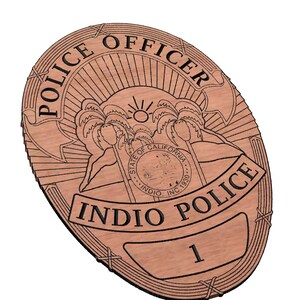 Indio Police Badge SVG - Etsy