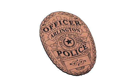 Arlington Police Badge SVG - Etsy