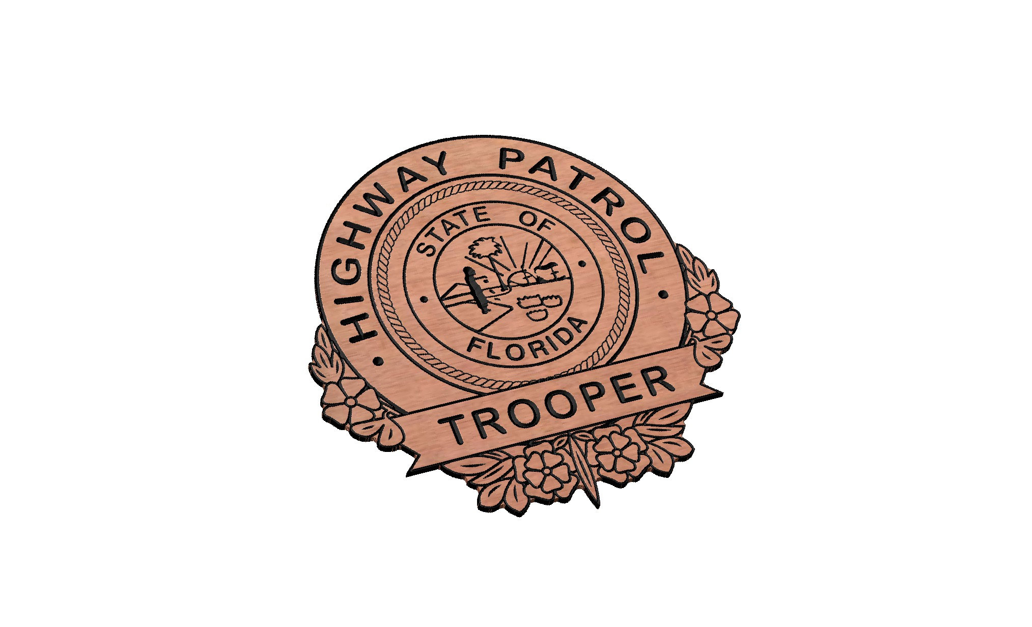 Florida Highway Patrol Badge SVG | Etsy