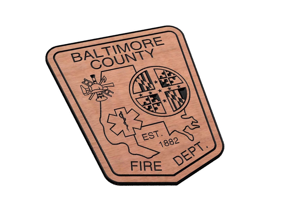 Baltimore County Fire Department Patch SVG - Etsy