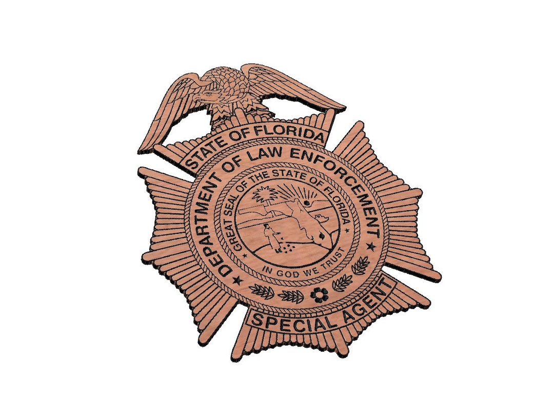 Florida Dept of Law Enforcement Police Badge SVG - Etsy