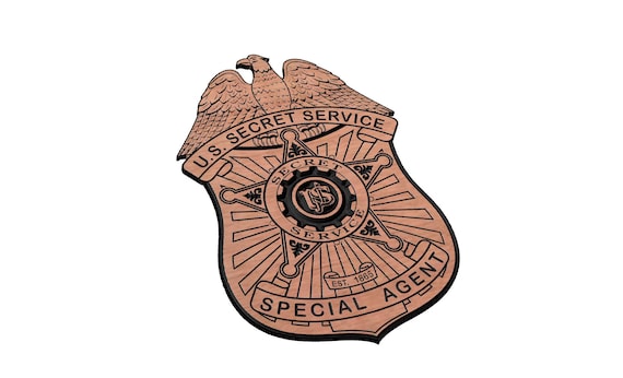 Secret Service Police Badge SVG | Etsy