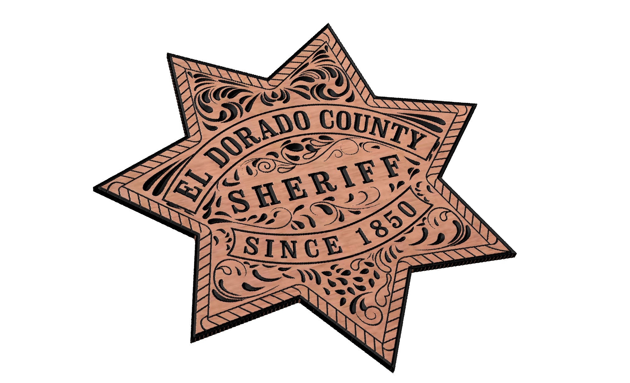El Dorado County Sheriff Badge SVG | Etsy