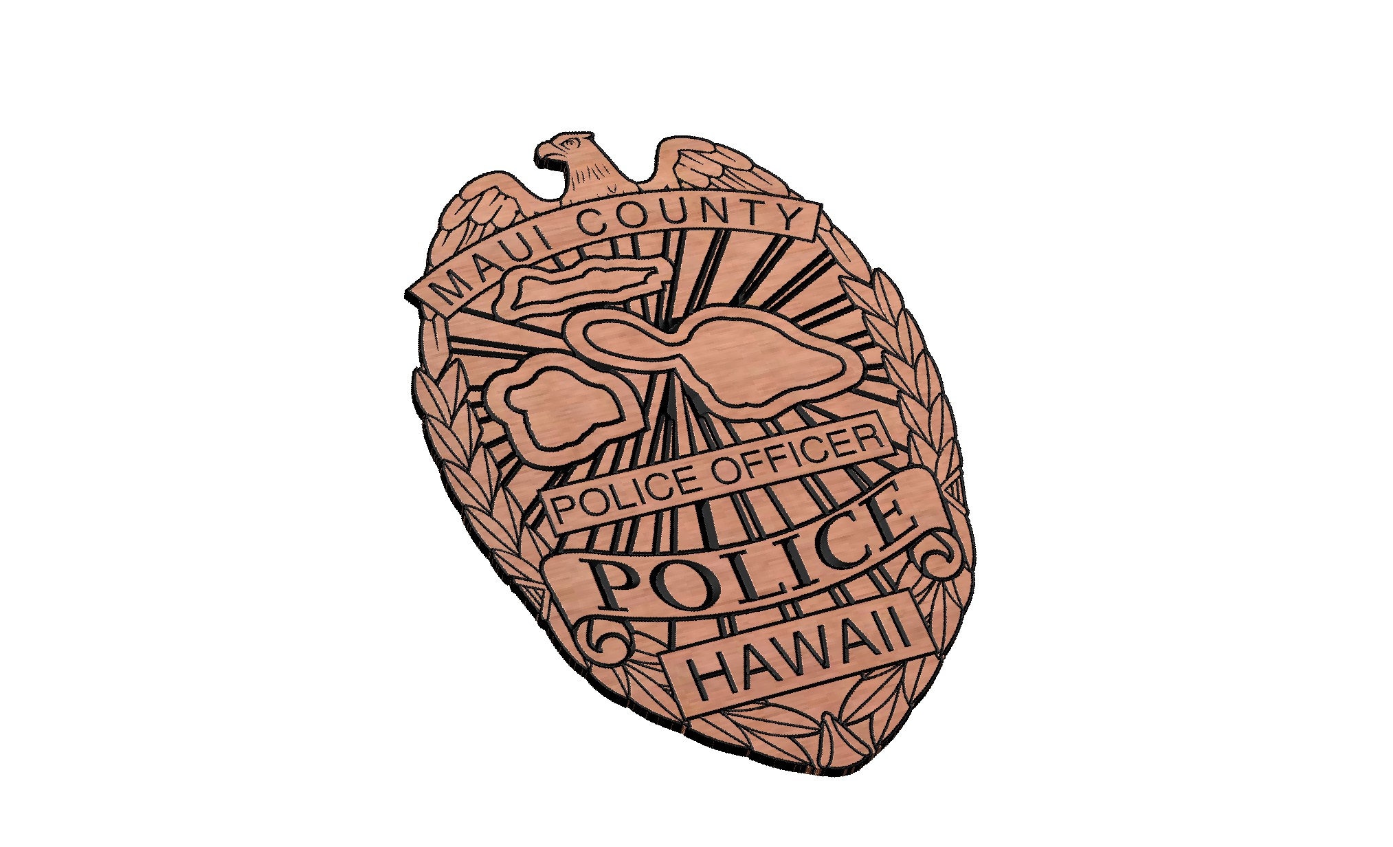 Maui County Police SVG - Etsy
