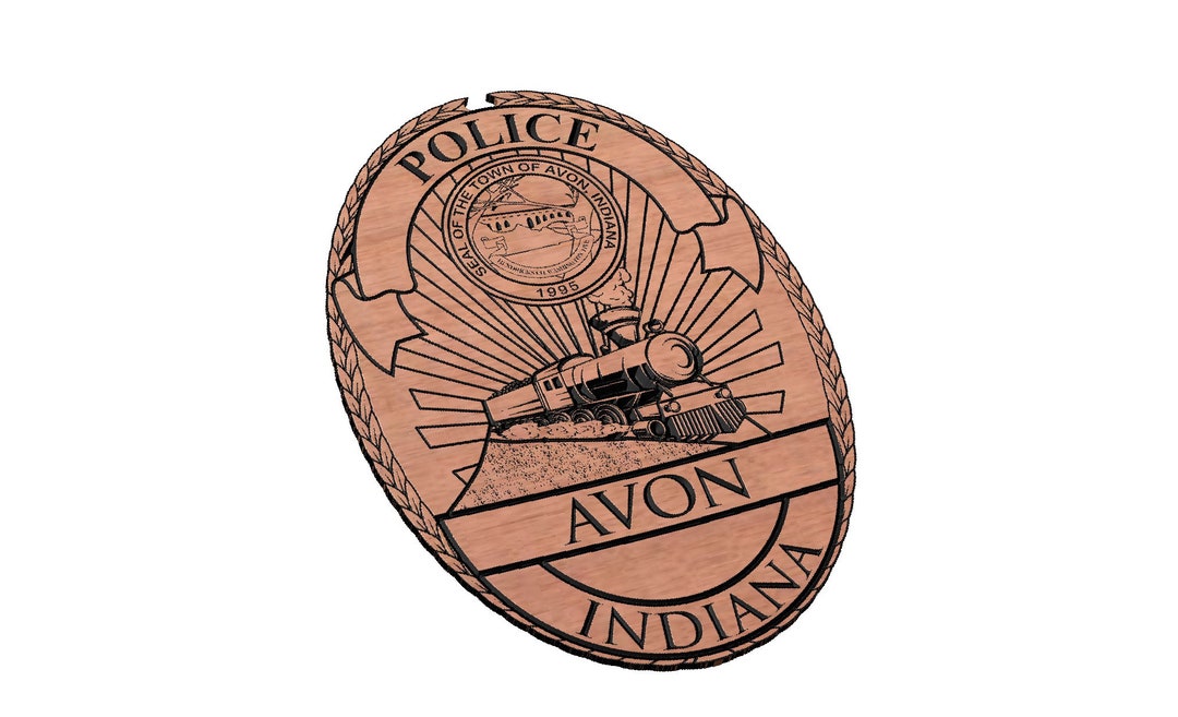 Avon Police Badge SVG - Etsy