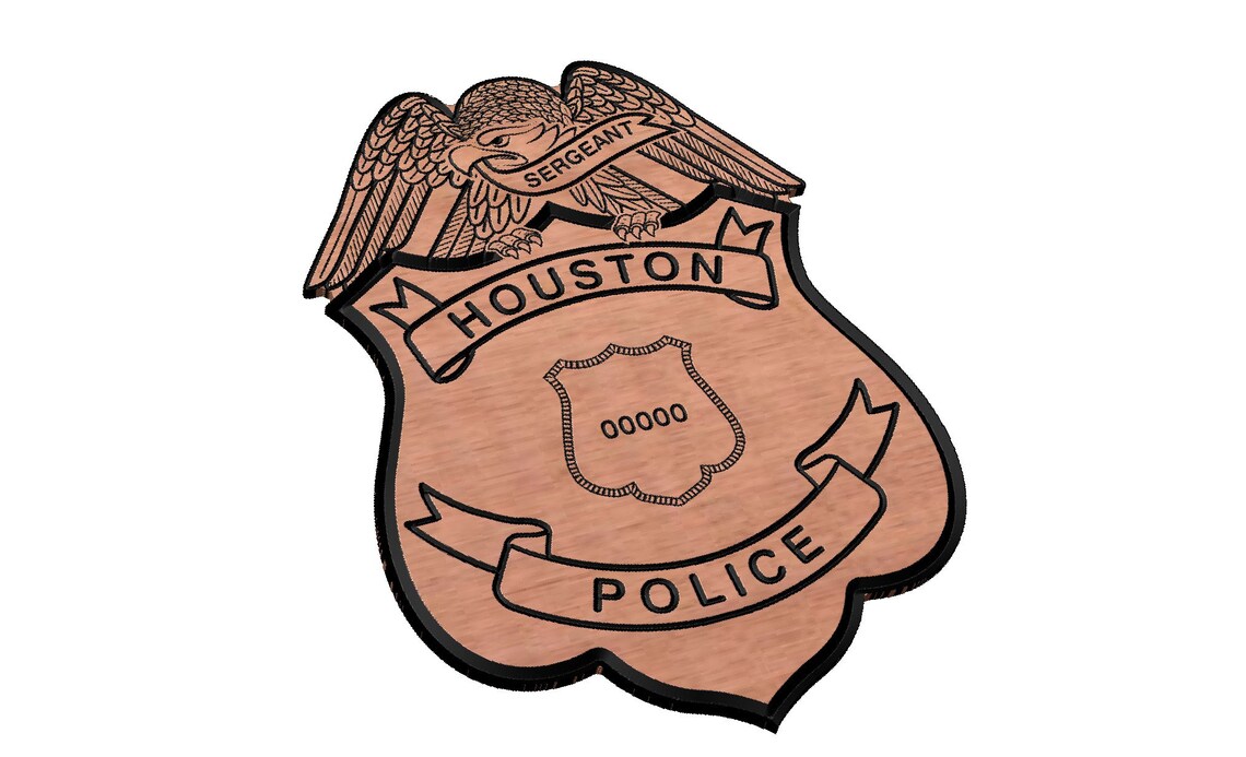 Houston Sergeant Police Badge SVG - Etsy Finland