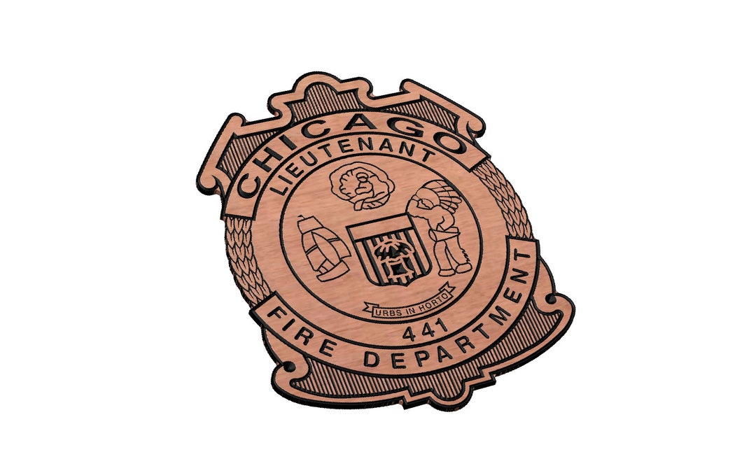 Chicago Fire Department Badge SVG CNC Laser - Etsy