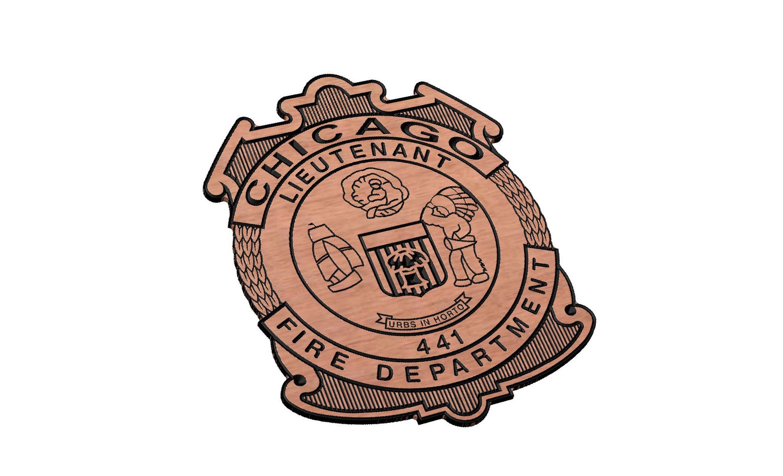 Chicago Fire Department Badge SVG - Etsy